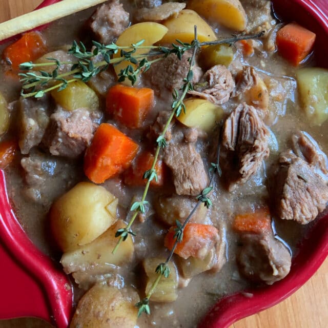 Lazy Beef & Beer Stew Recipe - The Lazy Slow Cooker