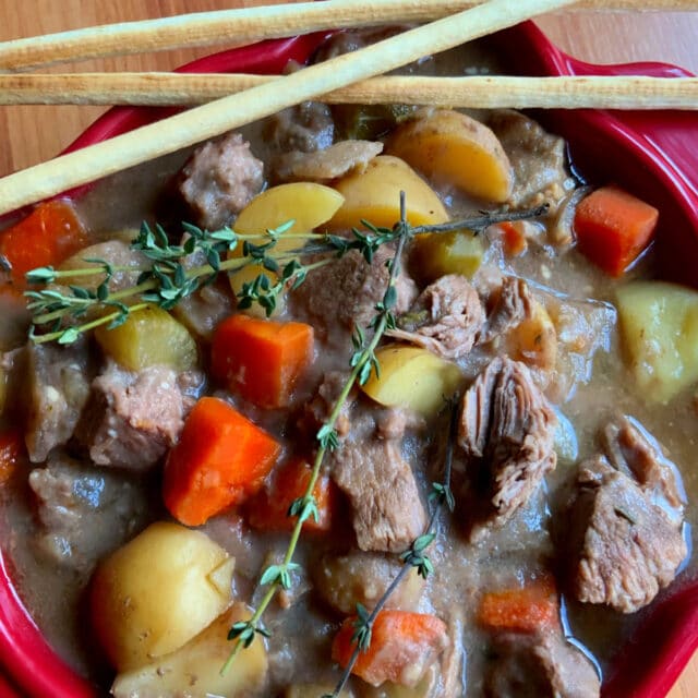 Lazy Beef & Beer Stew Recipe - The Lazy Slow Cooker