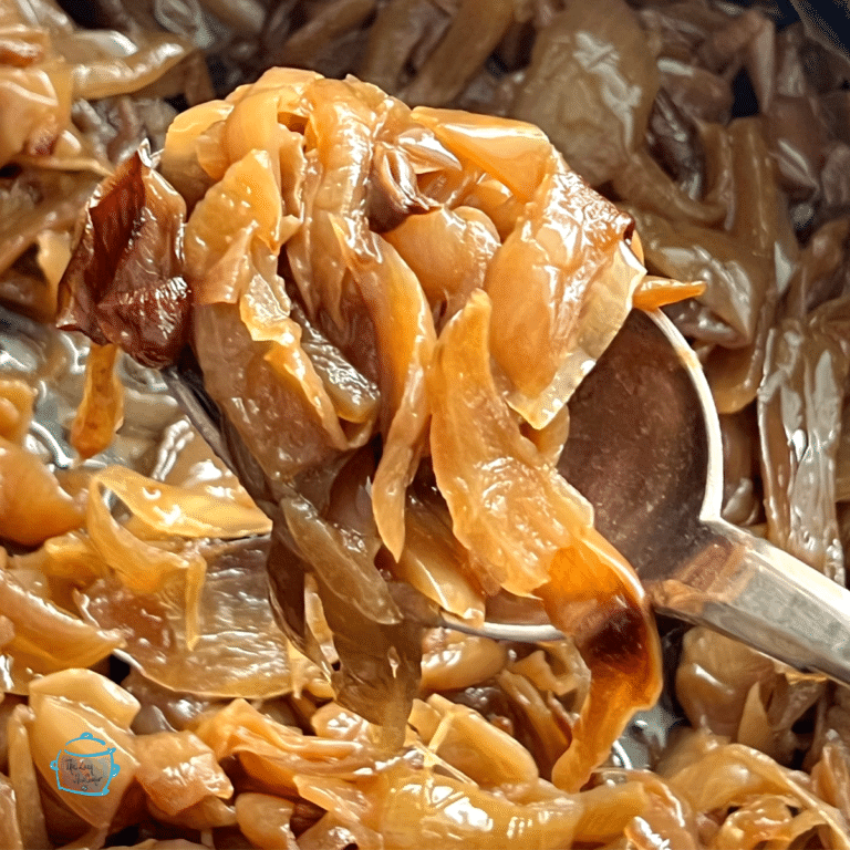Slow Cooker Caramelized Onions - The Lazy Slow Cooker