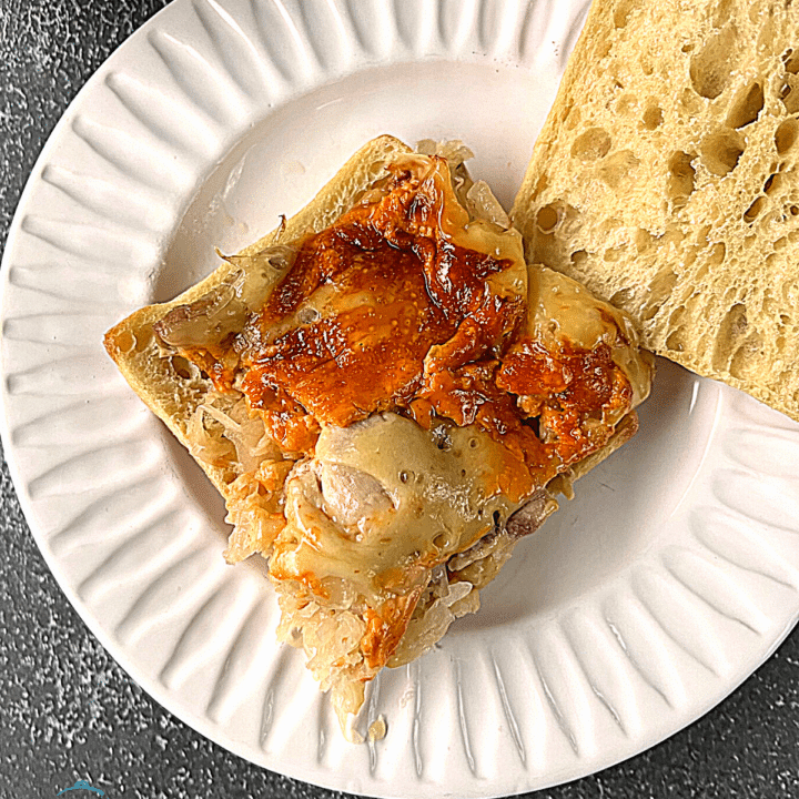 Slow Cooker Chicken Reuben Casserole - The Lazy Slow Cooker