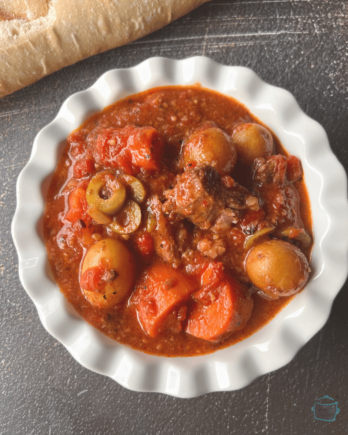 Slow Cooker Spanish Beef Stew - The Lazy Slow Cooker