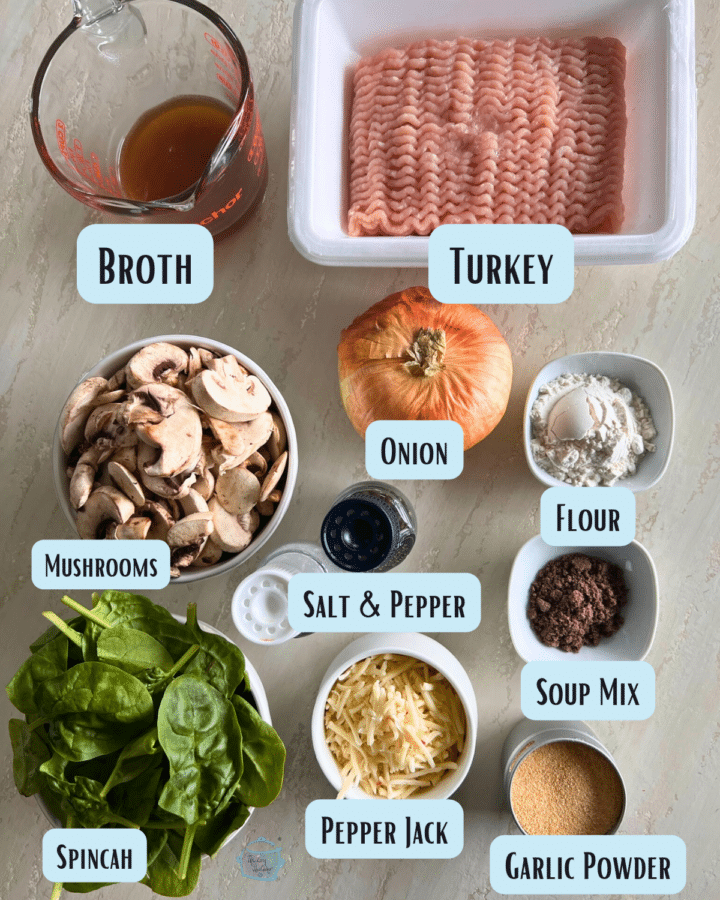 Slow Cooker Ground Turkey Spinach Pepper Jack Casserole - The Lazy Slow ...