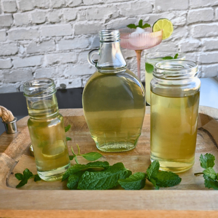 Slow Cooker Mint Simple Syrup - The Lazy Slow Cooker
