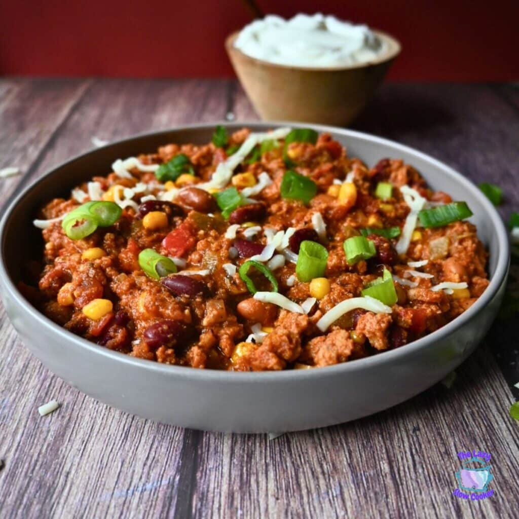 Slow Cooker Ground Turkey Chili (Easy Dump-and-Go Recipe)